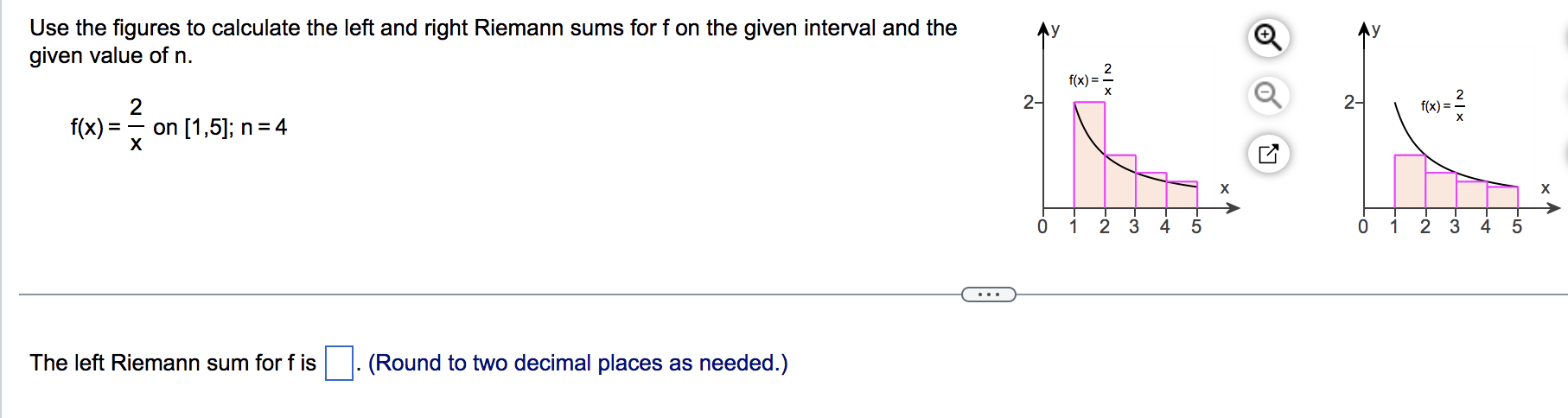 Solved Use the figures to calculate the left and right | Chegg.com
