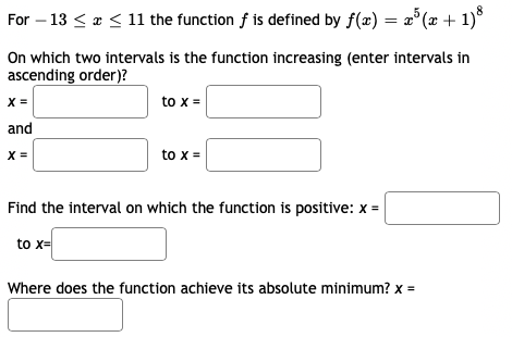 Solved Consider the function f(x) = 4x3 – 4x on the interval | Chegg.com