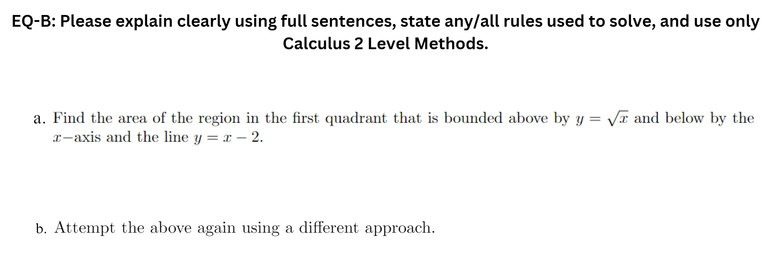 Solved EQ-B: Please explain clearly using full sentences, | Chegg.com