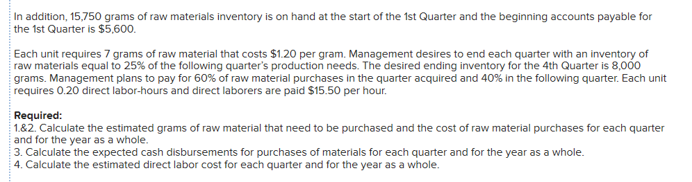Solved Check my work Exercise 8-16 Direct Materials and | Chegg.com