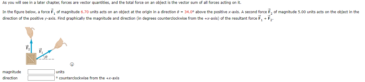 Solved As you will see in a later chapter, forces are vector | Chegg.com