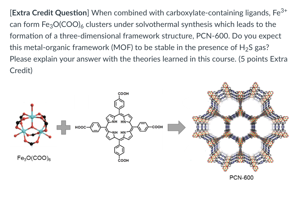 [Extra Credit Question] When combined with | Chegg.com
