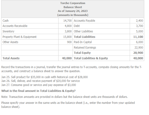 Solved Record the transactions in a journal, transfer the | Chegg.com