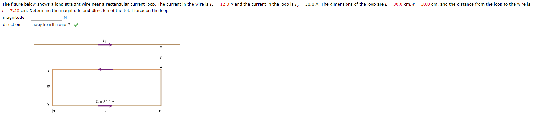 Solved The figure below shows a long straight wire near a | Chegg.com
