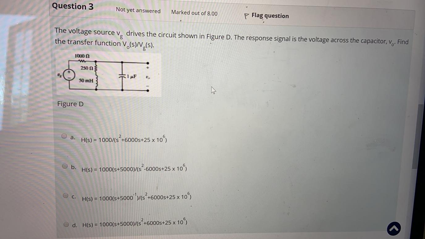 Solved Question 3 Not yet answered Marked out of 8.00 p Flag | Chegg.com | Chegg.com