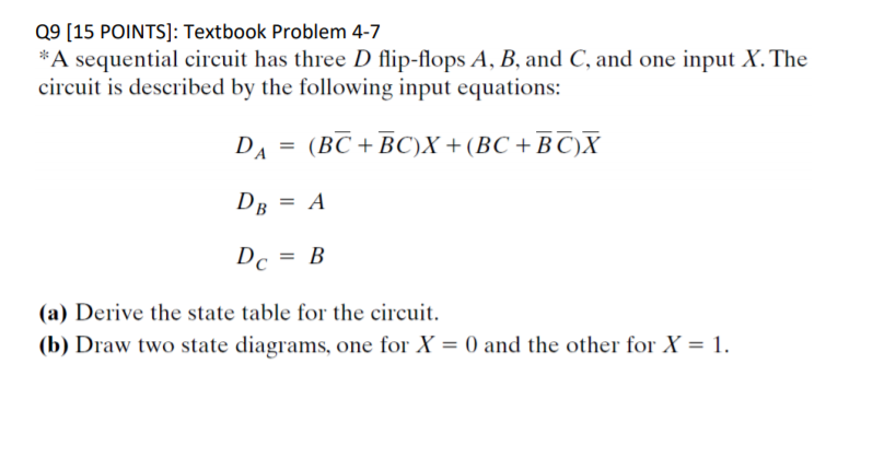 Solved Q9 [15 POINTS]: Textbook Problem 4-7 *A sequential | Chegg.com