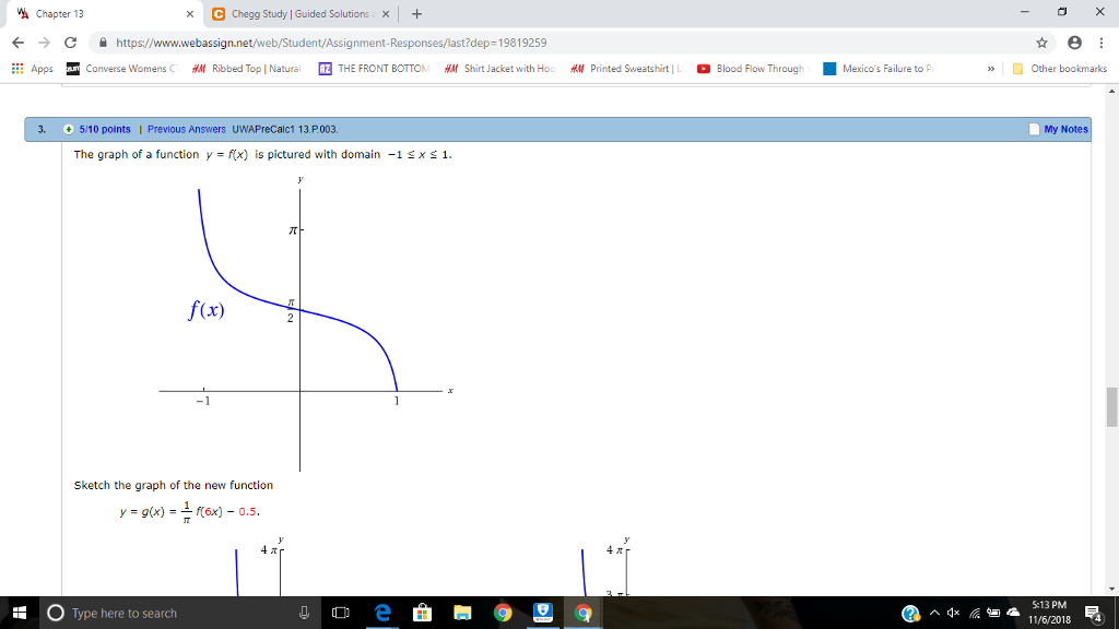 Solved Find the largest possible domain of the function y = | Chegg.com