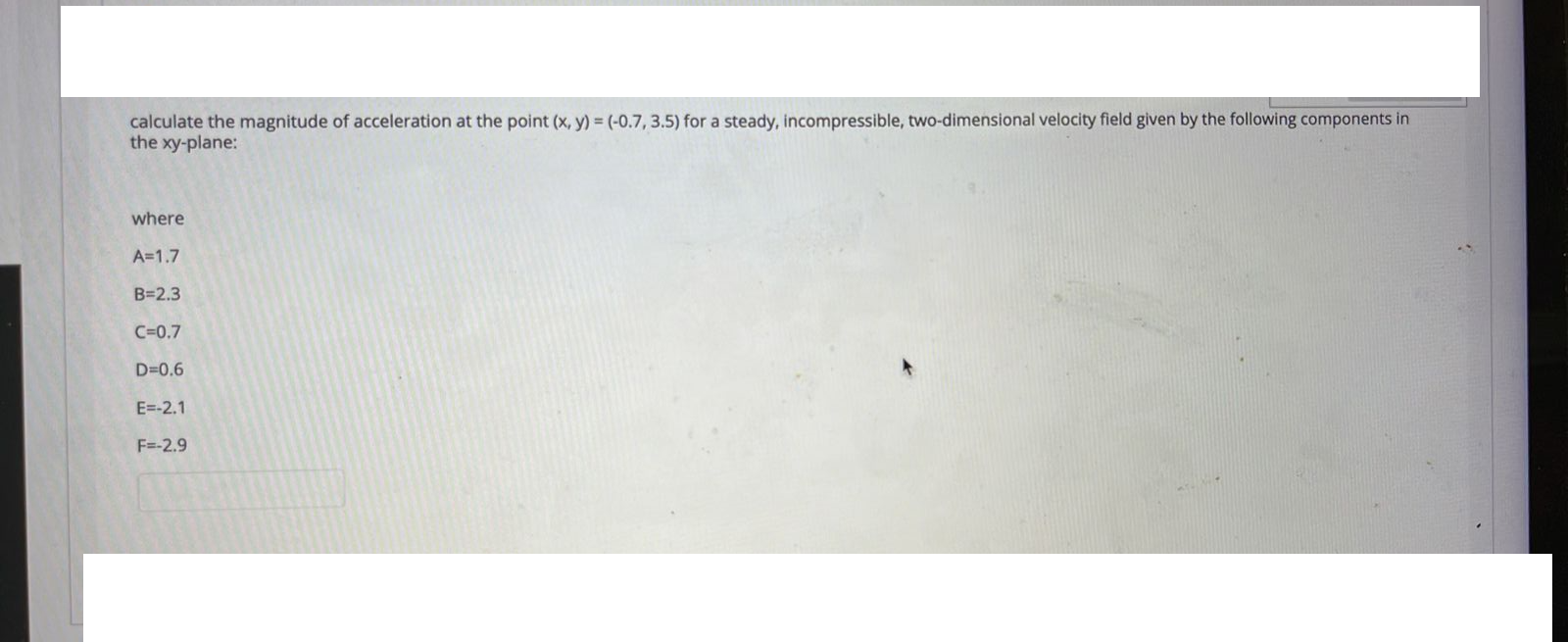 the xy-plane: where A=1.7 B=2.3 C=0.7 D=0.6 E=−2.1 | Chegg.com