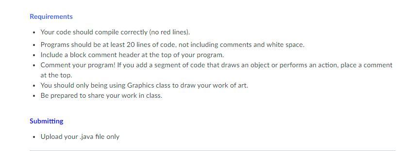 Requirements • Your code should compile correctly (no | Chegg.com