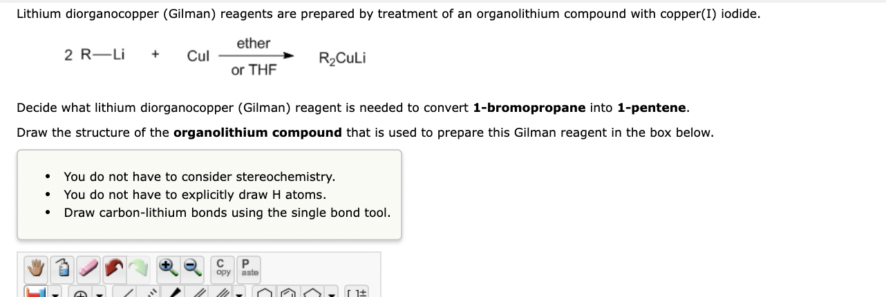 Solved Lithium diorganocopper (Gilman) reagents are prepared | Chegg.com