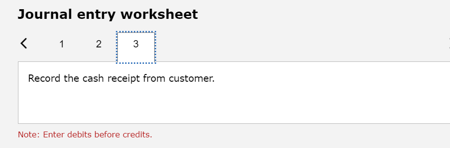 Solved Journal entry worksheet