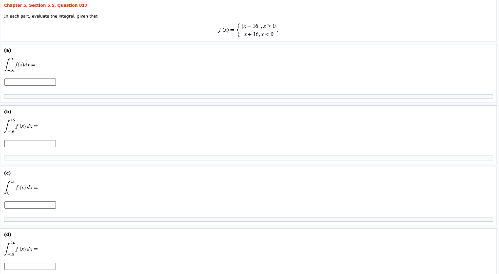 Solved Chapter 5, Section 5.5, Question 017 In each part, | Chegg.com