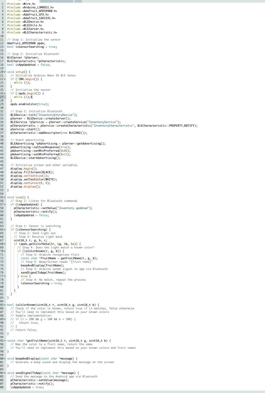 Solved Can you add FruitName Apple, FruitColor Red and | Chegg.com