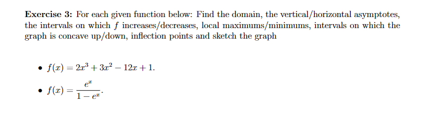 Solved For each function, find the domain of the x values, | Chegg.com