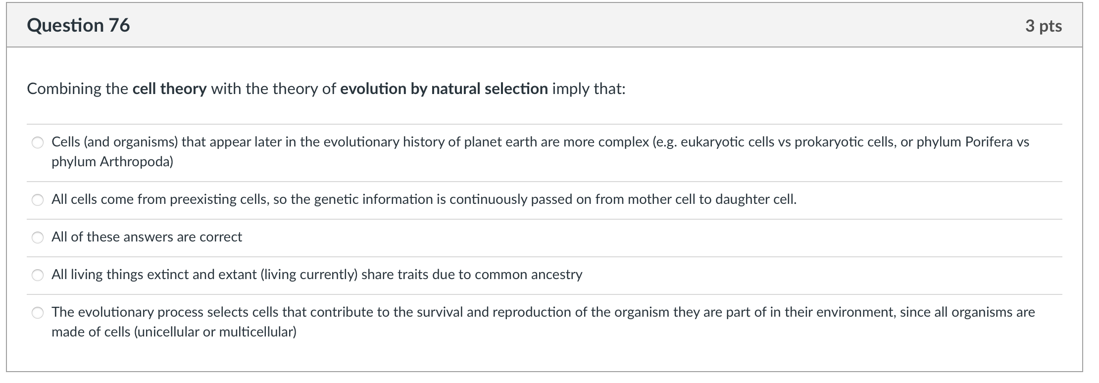 Solved Question 72 3 pts In classifying organisms the | Chegg.com