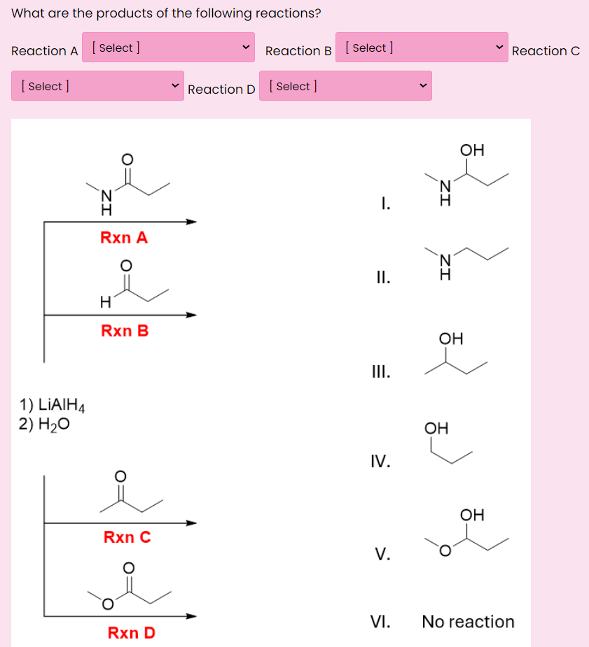 Solved What are the products of the following reactions? | Chegg.com