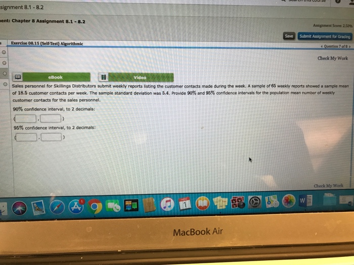 Solved signment 8.1-8.2 ent: Chapter 8 Assignment 8.1-8.2 | Chegg.com