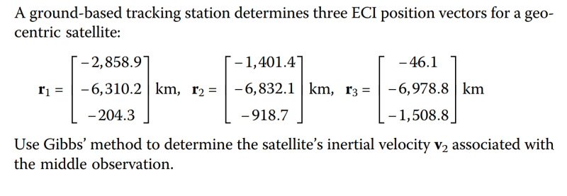 A ground-based tracking station determines three ECI | Chegg.com