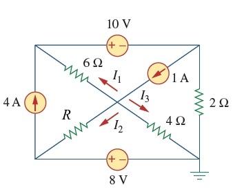 Solved In the circuit given below, R = 4 Ω. Solve for I1, | Chegg.com