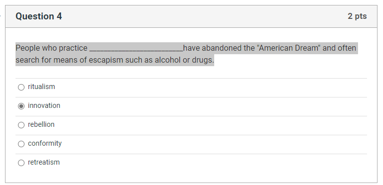 Solved People who practice have abandoned the "American | Chegg.com