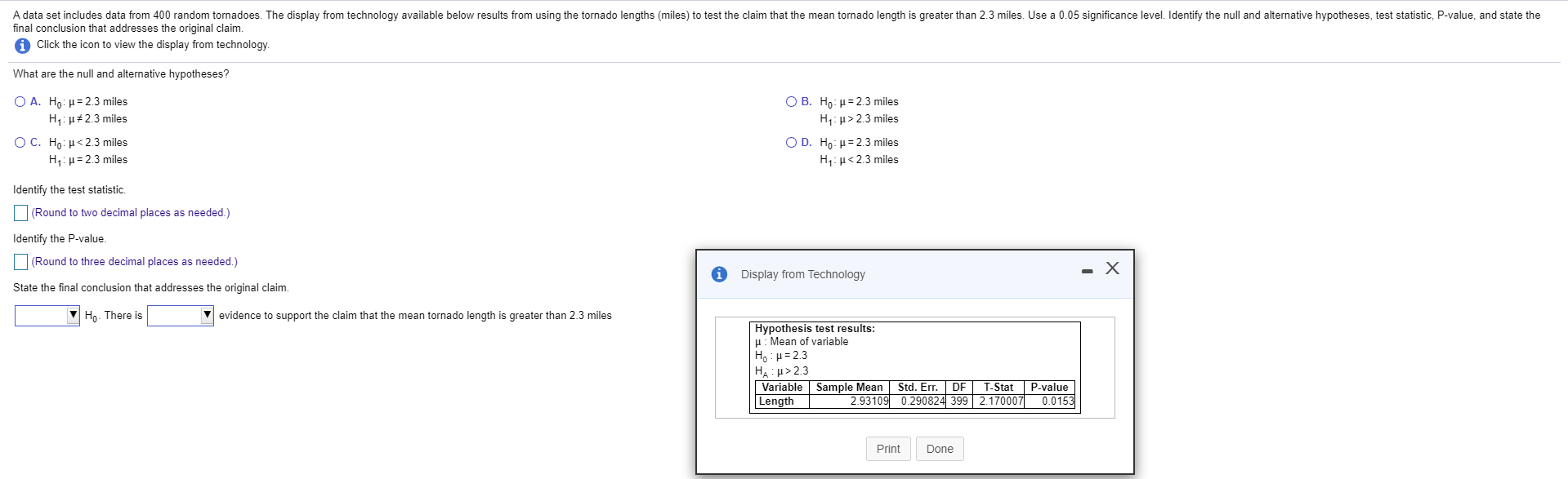 Solved A data set includes data from 400 random tornadoes. | Chegg.com