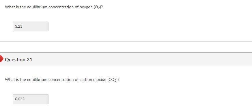 Solved What is the equilibrium concentration of oxygen (O2) | Chegg.com