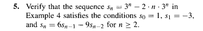 Solved Example 4: Consider the sequence (Sn) defined by so | Chegg.com