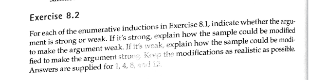 Exercise 8.2 For each of the enumerative inductions | Chegg.com