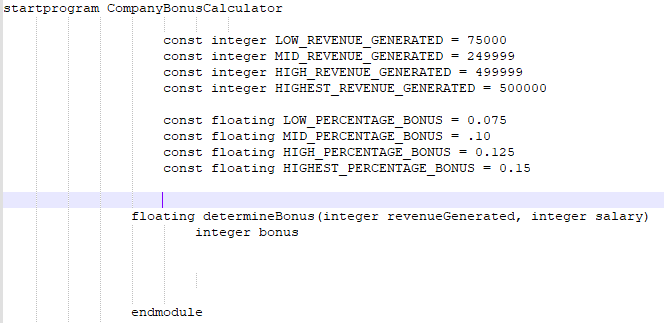 Solved Need help making an if statement in the modular | Chegg.com