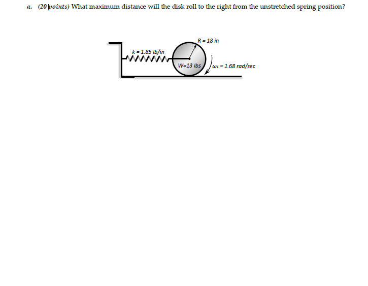 Solved A 13 pound thin cylindrical disk with a radius of 18 | Chegg.com