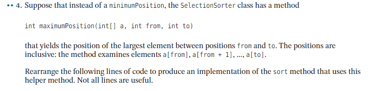 Solved .* 4. Suppose that instead of a minimumPosition, the | Chegg.com