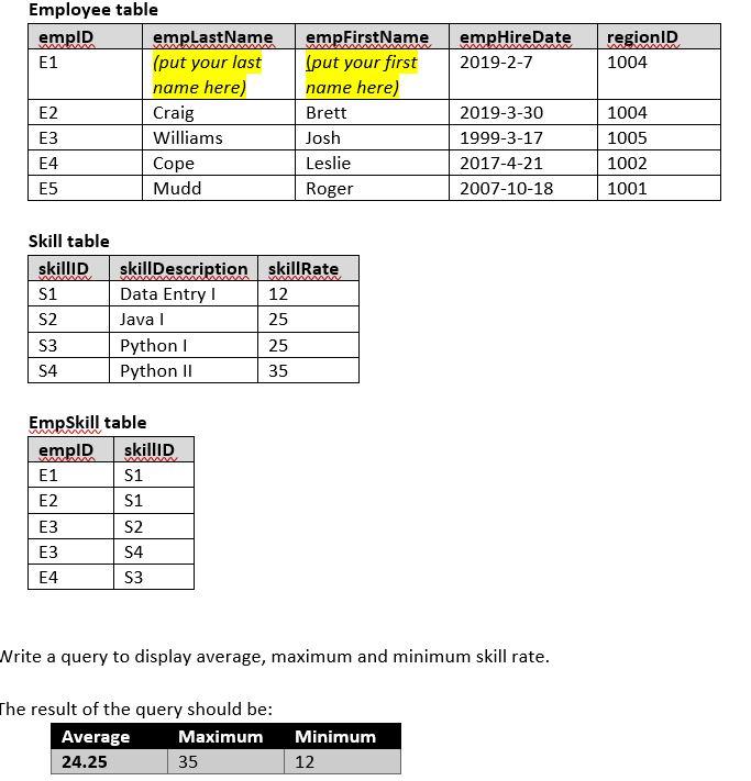 Solved based on the tables below. Make sure you clearly | Chegg.com
