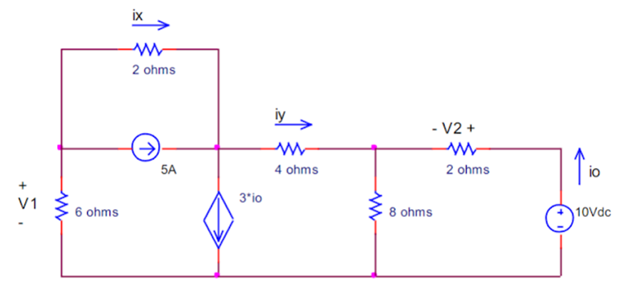 Solved Encuentra las variables del circuito. | Chegg.com
