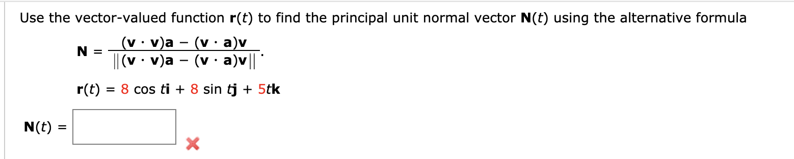 Solved Use the vector-valued function r(t) to find the | Chegg.com