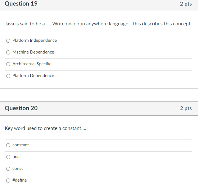 Solved Question 17 2 pts Instance of a class structure class | Chegg.com