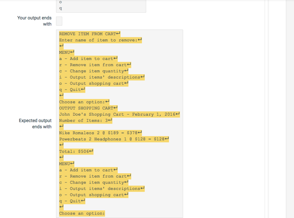 Solved 7.11 LAB: Online shopping cart - Part 2 This program | Chegg.com