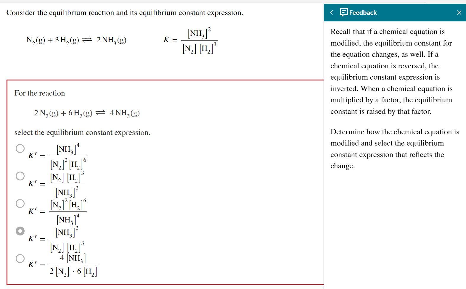 Solved Consider the equilibrium reaction and its equilibrium | Chegg.com