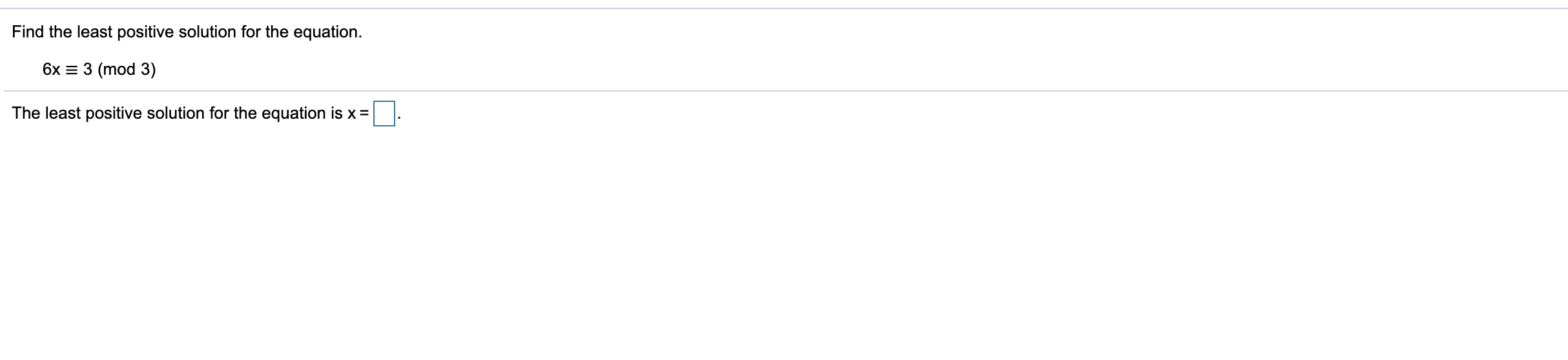 Solved Give the least possible nonnegative solution for each | Chegg.com