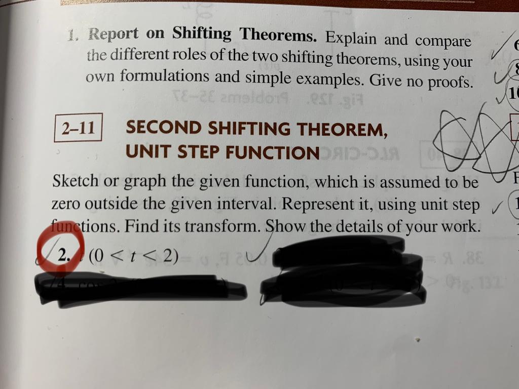 Solved 1. Report on Shifting Theorems. Explain and compare | Chegg.com