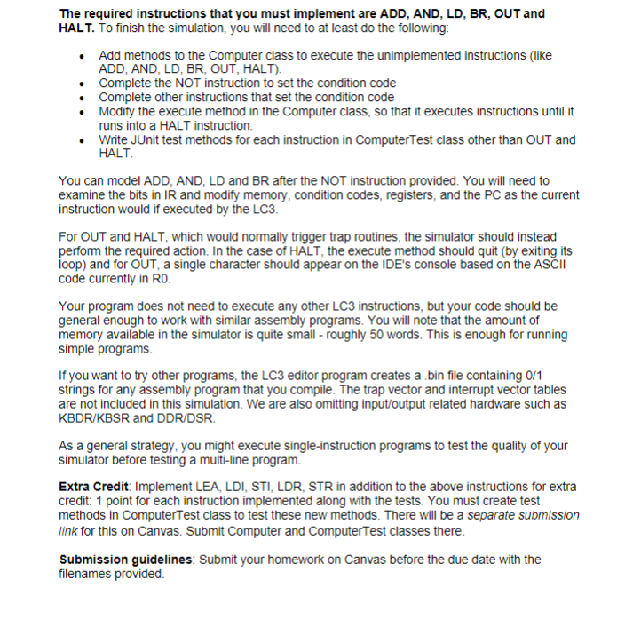 Simulator Instructions: Use the starter code provided | Chegg.com