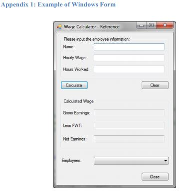 C# Windows Forms Programming Develop an application | Chegg.com