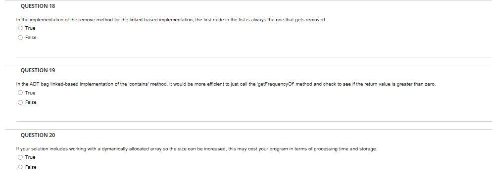 Solved In the implementation of the remove method for the | Chegg.com