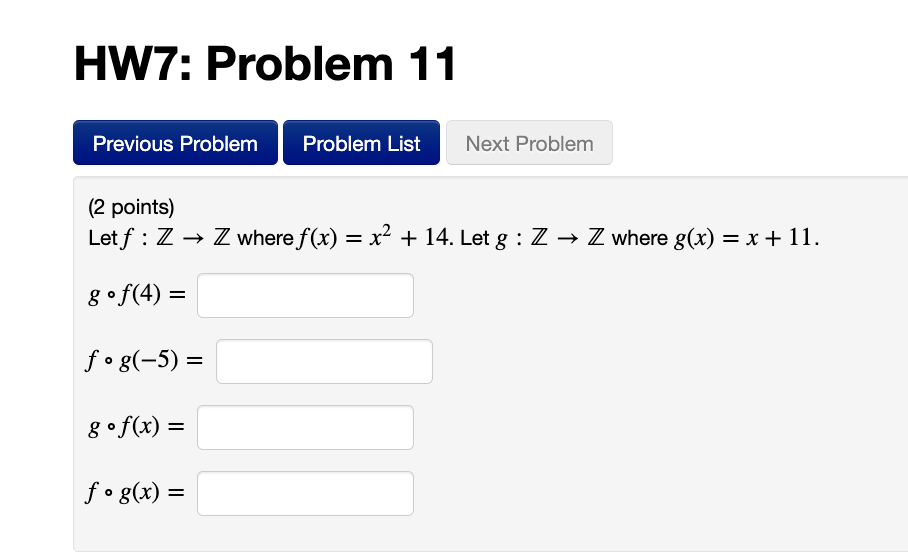Solved HW7: Problem 11 Previous Problem Problem List Next | Chegg.com