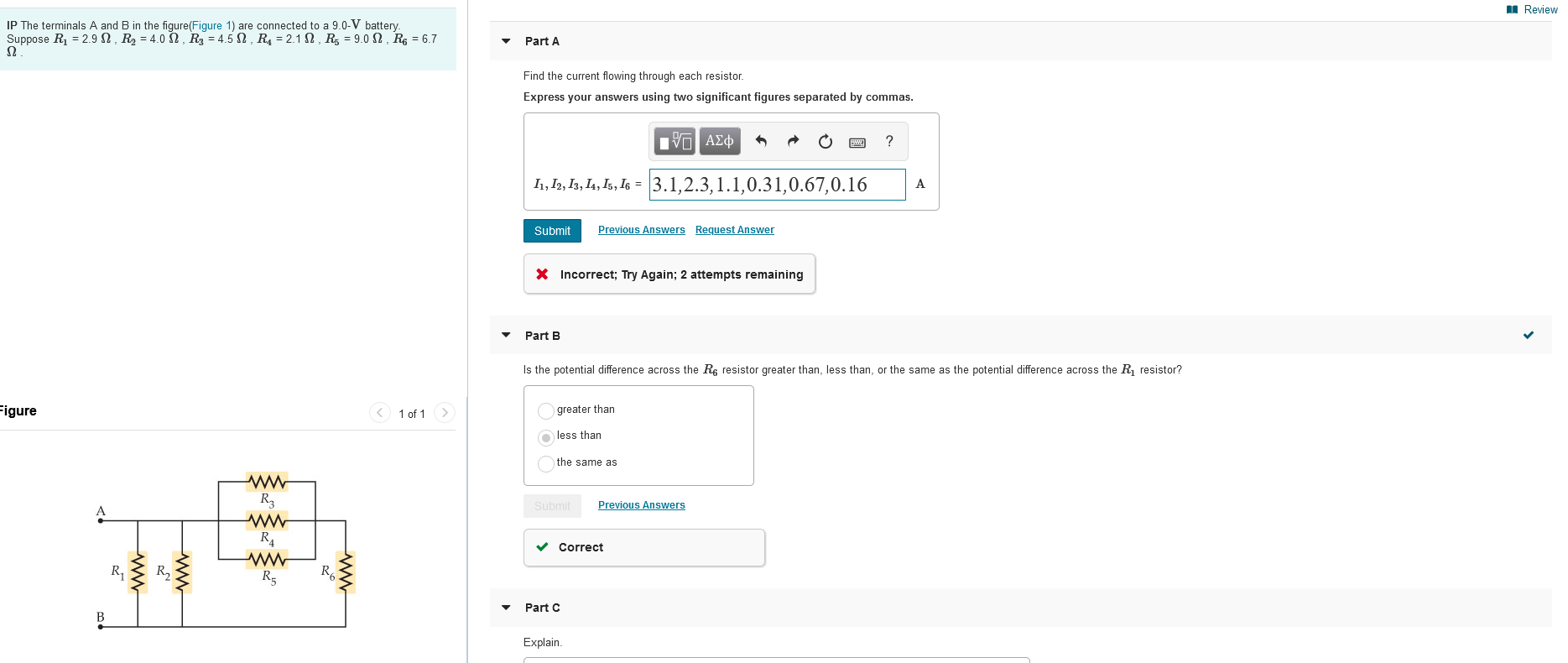 Solved IP The terminals A and B in the figure(Figure 1) are | Chegg.com