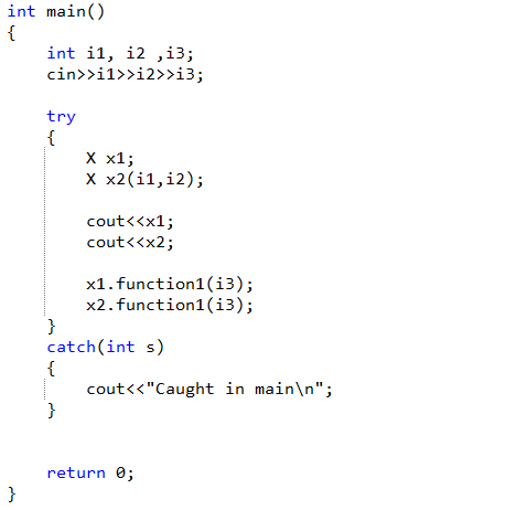 Solved Task: Implementation of a simple X class. (Exception | Chegg.com