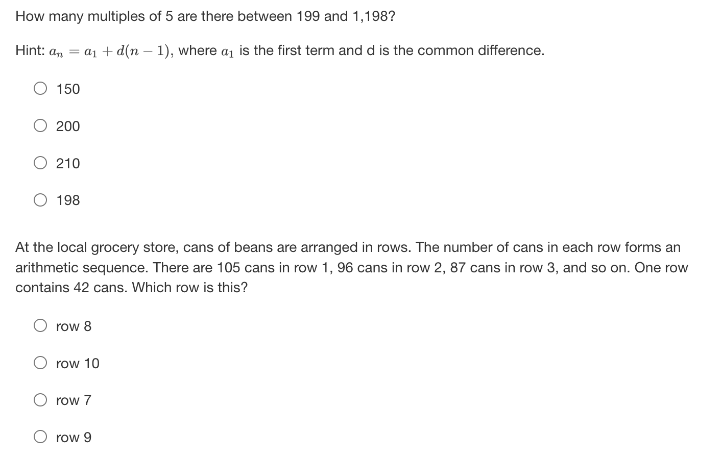 Solved How many multiples of 5 are there between 199 and | Chegg.com