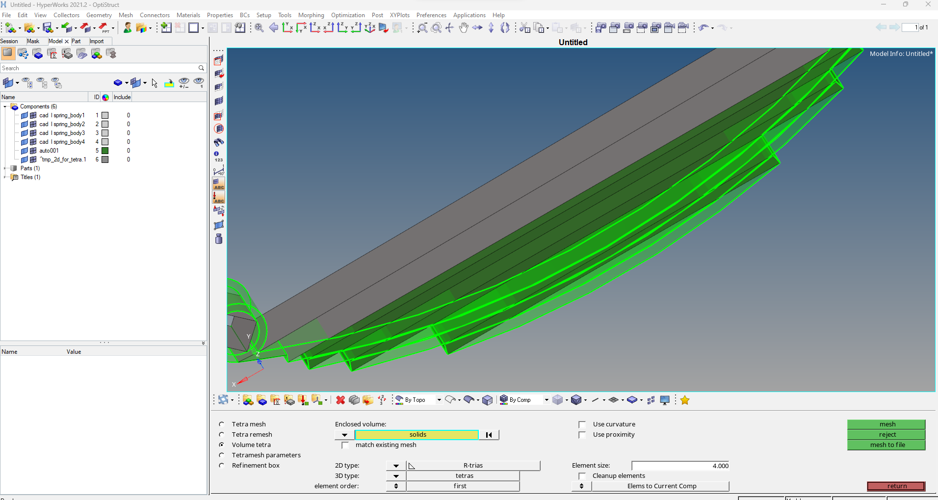 Solved hi, ﻿im doing a modal analysis in hypermesh , ﻿when i | Chegg.com