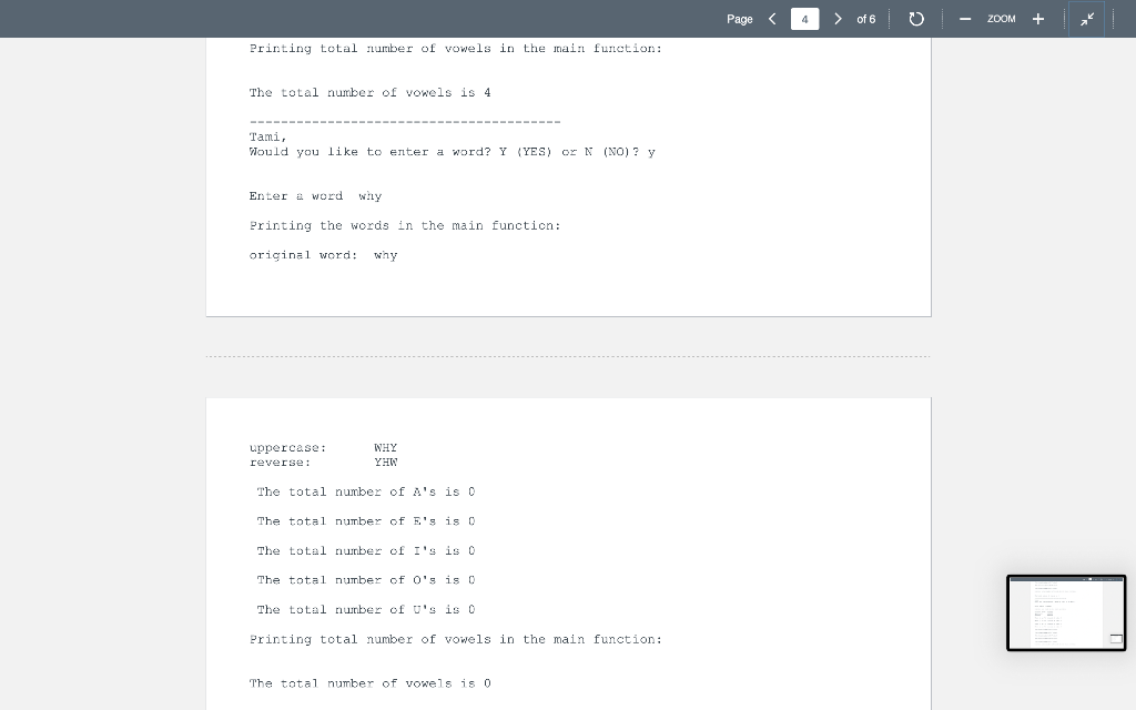 Solved Intro To Programming In C Program 8 Larger Program 6134