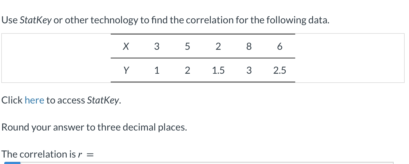 Solved Use Statkey Or Other Technology To Find The