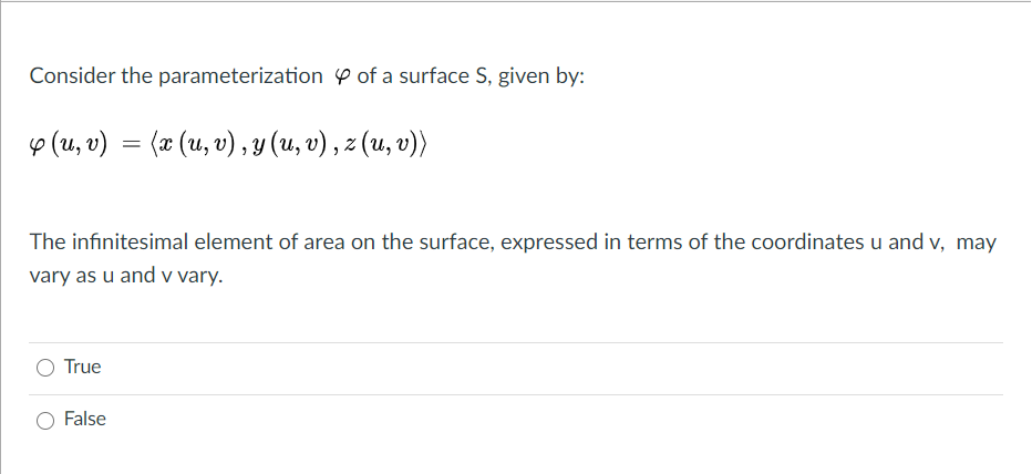 Solved Consider the parameterization 8 of a surface S, given | Chegg.com